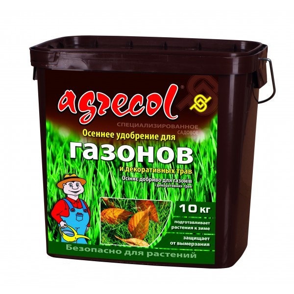 Осеннее удобрение 0-10-25 Агрекол для газона, 10 кг, купить с доставкой ...