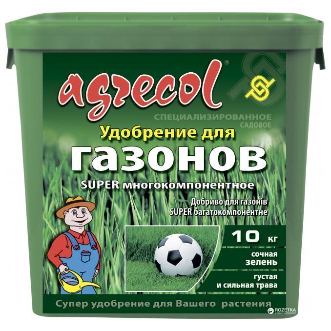Агрекол 20-5-9,4 (10кг) - удобрение для газонов SUPER многокомпонентное ...